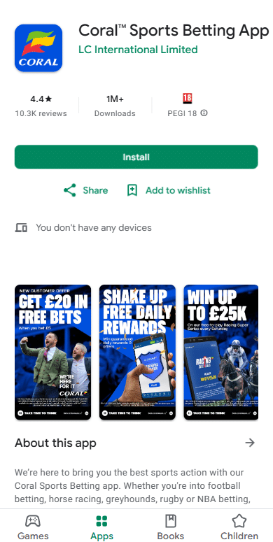 Coral app review 2026: Complete guide to download, features & free bets ...